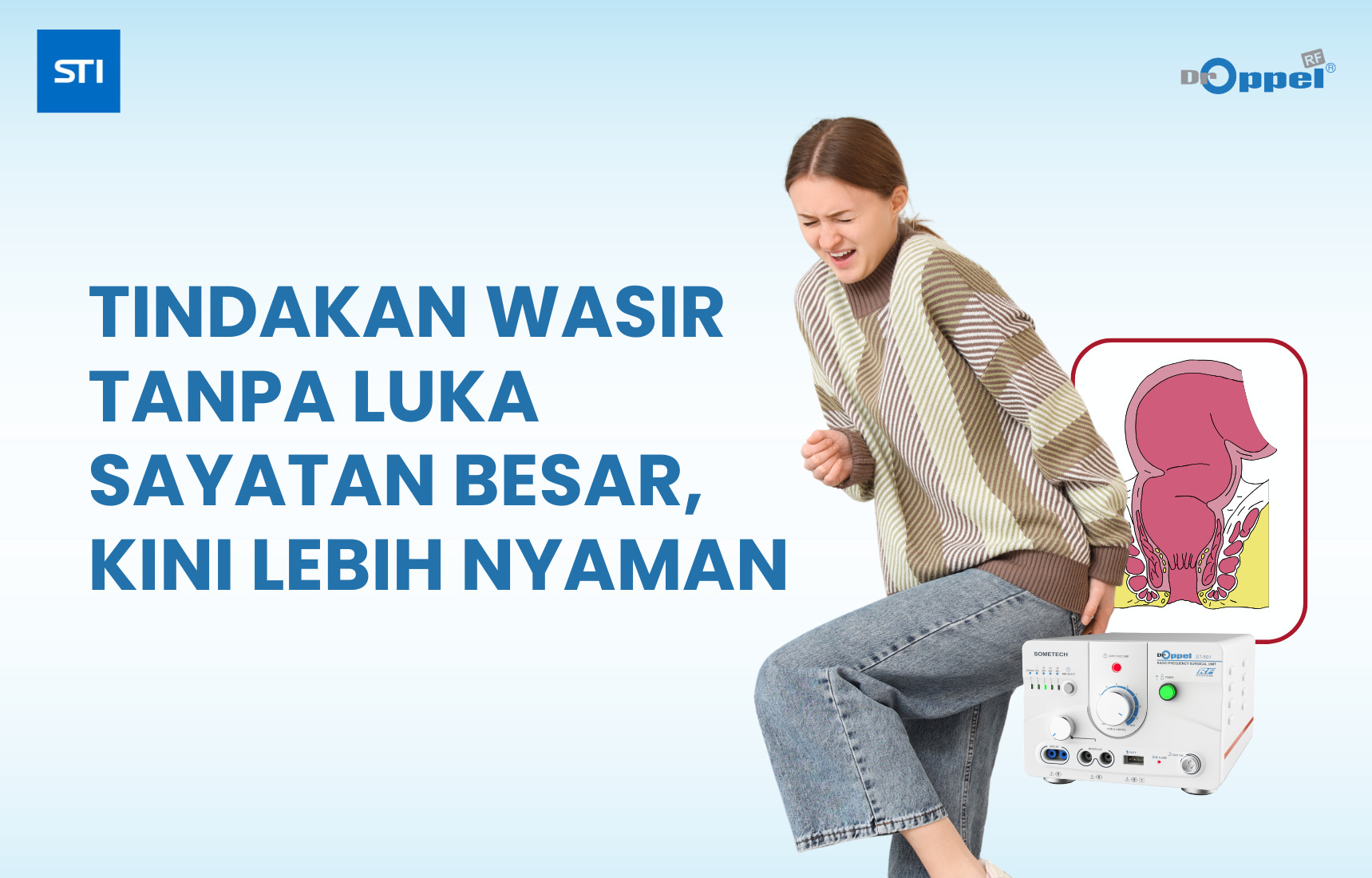 Tindakan Wasir Tanpa Luka Sayatan Besar, Kini Lebih Nyaman - ST Indonesia